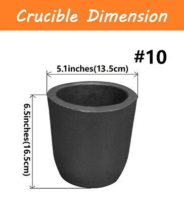 10 KG Crucible Graphite Foundry Crucibles Furnace Casting Tool | eBay