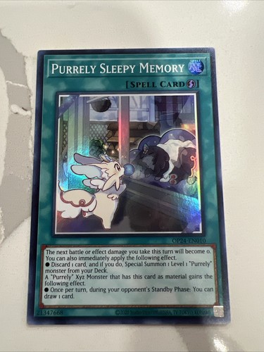 Yu-Gi-Oh! TCG Purrely Sleepy Memory OP24-EN010 1st Edition Near Mint ...