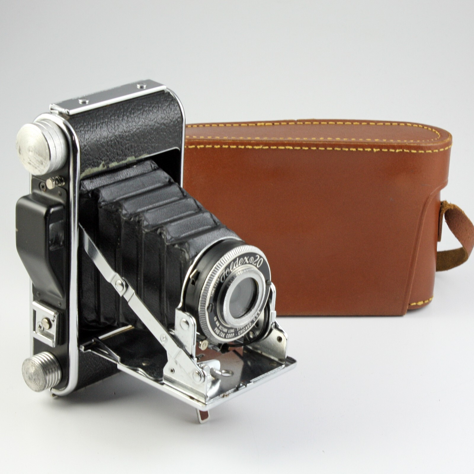 Foldex 20 - Folding 120 Roll Film Camera + Case - for Parts/Repair ...