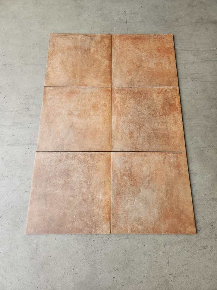 TILES JOBLOT 87: Washed Terracotta Rust Brown Non-slip Floor Tiles ...