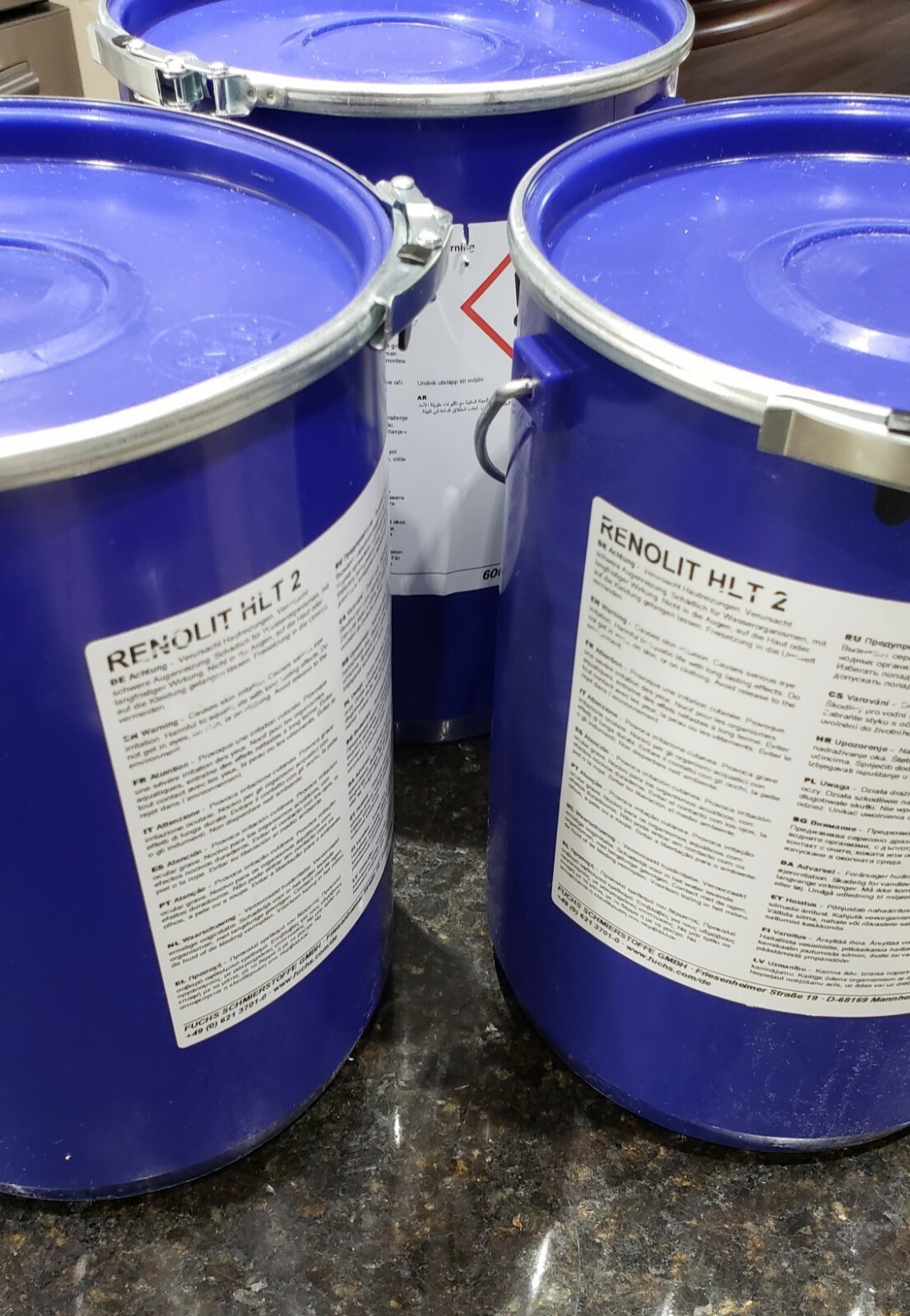 ENG-FUCHS RENOLIT HLT 1 / HLT 2 OEM LITHIUM SOAP PAO GREASE 5KG PAIL ...