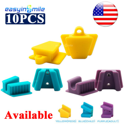 10 Pcs Dental Bite Blocks Silicone Mouth Props Lip Retractor Adult ...