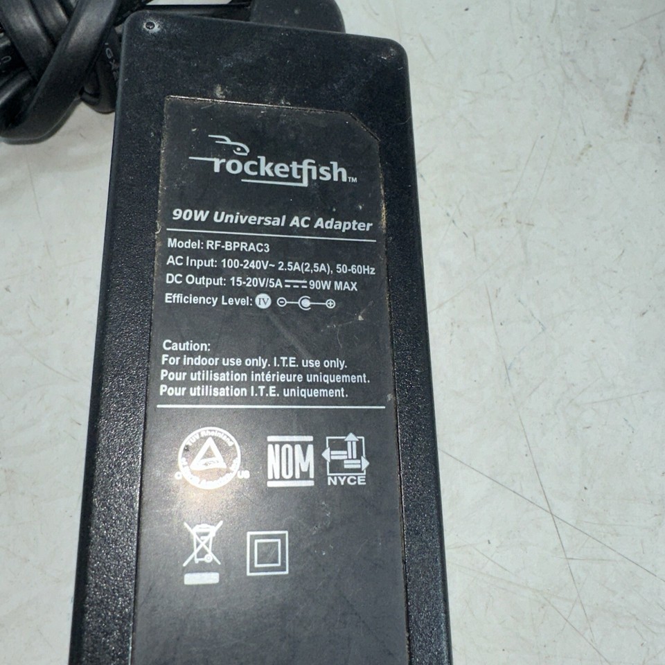 Rocketfish 90W Universal AC Adapter RF-BPRAC3 | eBay