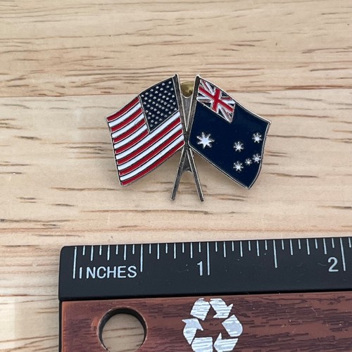 Vintage United States Great Britain England Flag Metal Lapel Pin Brooch ...