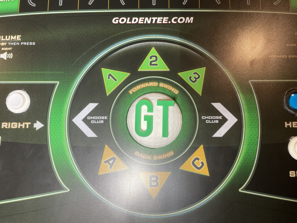 Custom Golden Tee GT Trackball Dust Cover White/Green | eBay