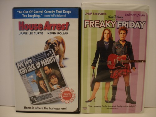 LOT OF 2 VHS FREAKY FRIDAY, HOUSE ARREST JAMIE LEE CURTIS, LINDSEY ...