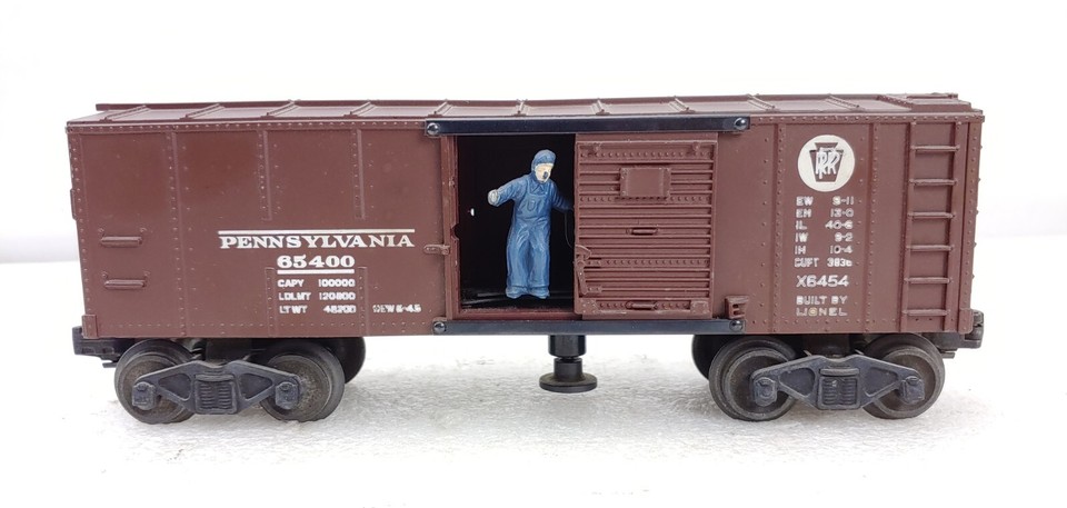 Lionel Trains Postwar x6454 PRR Operating Box Car "Creative" Nice O ...