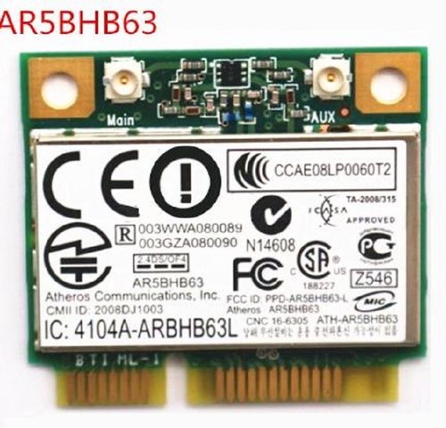 Qualcomm Atheros AR5007EG AR2425 AR5BHB63 scheda WLAN wireless mezza ...