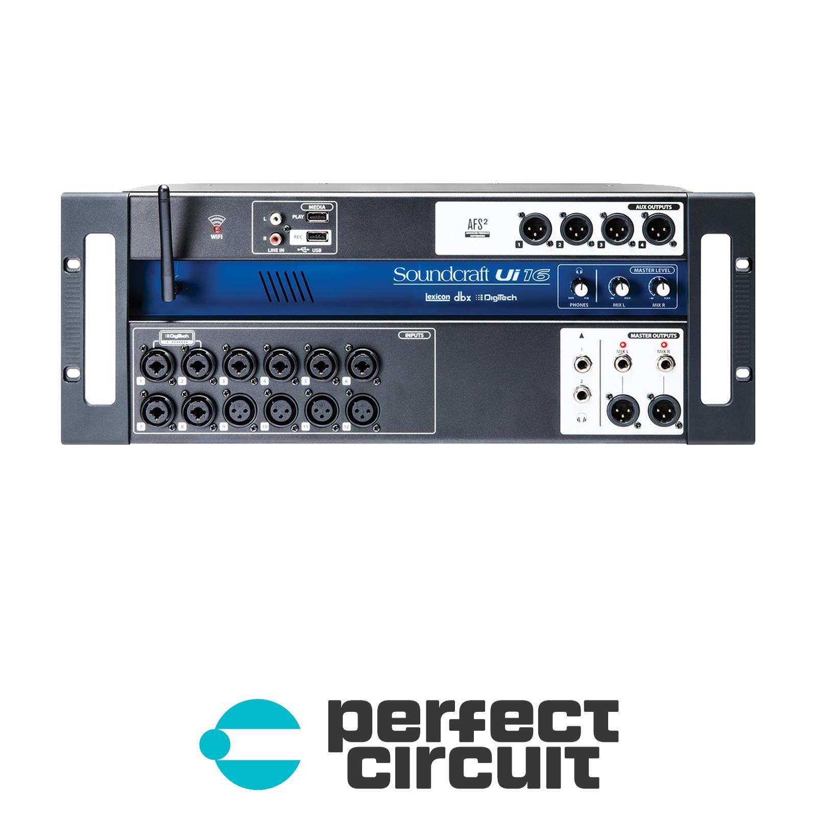 Soundcraft Ui16 Rackmount Digital Mixer PRO AUDIO - DEMO - PERFECT ...