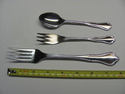 3 pcs Solingen Germany Stainless 18/10 Flatware Fork Spoon - Group 1 | eBay