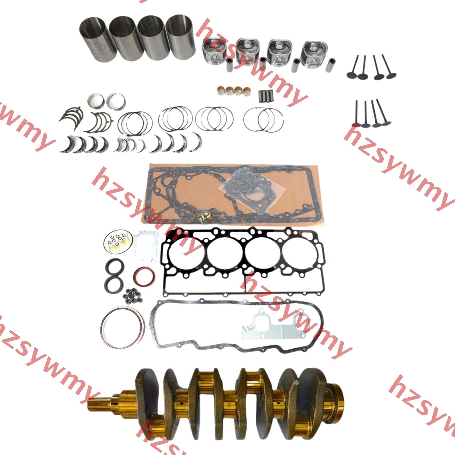Overhaul Rebuild Kit + Crankshaft Fit For Caterpillar CAT 3204 Engine ...