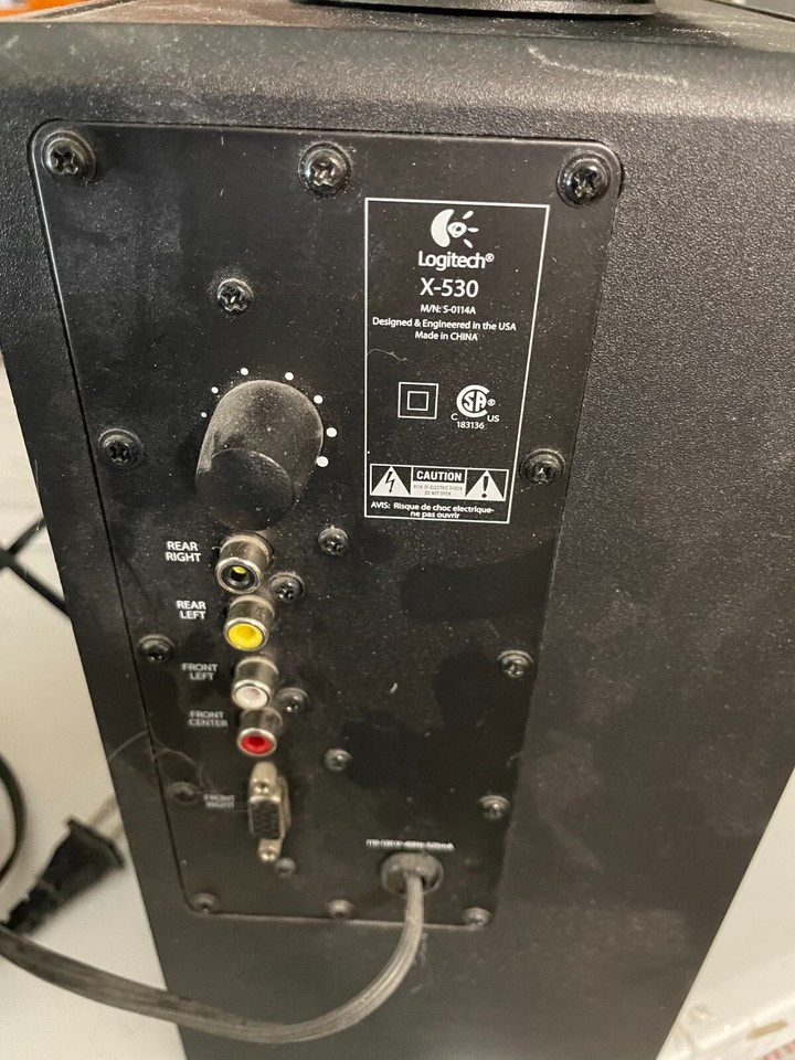 Logitech X-530 5.1 Sound System with 1 Subwoofer 5 Speakers Tested and ...