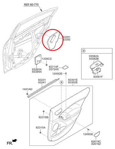 CERATO BD REAR DOOR TRIM RH SEAL 2018-2021 - GENUINE NEW KIA | eBay