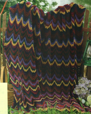 SCRAP BARGELLO AFGHAN RIPPLE HOME DECOR CROCHET PATTERN INSTRUCTIONS | eBay