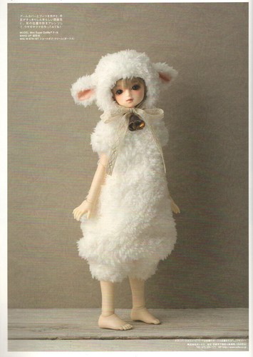 Blythe 1/6 1/4 1/3 UncleSD17 SSDF BJD Outfit Doll Clothes Fluffy Sheep ...