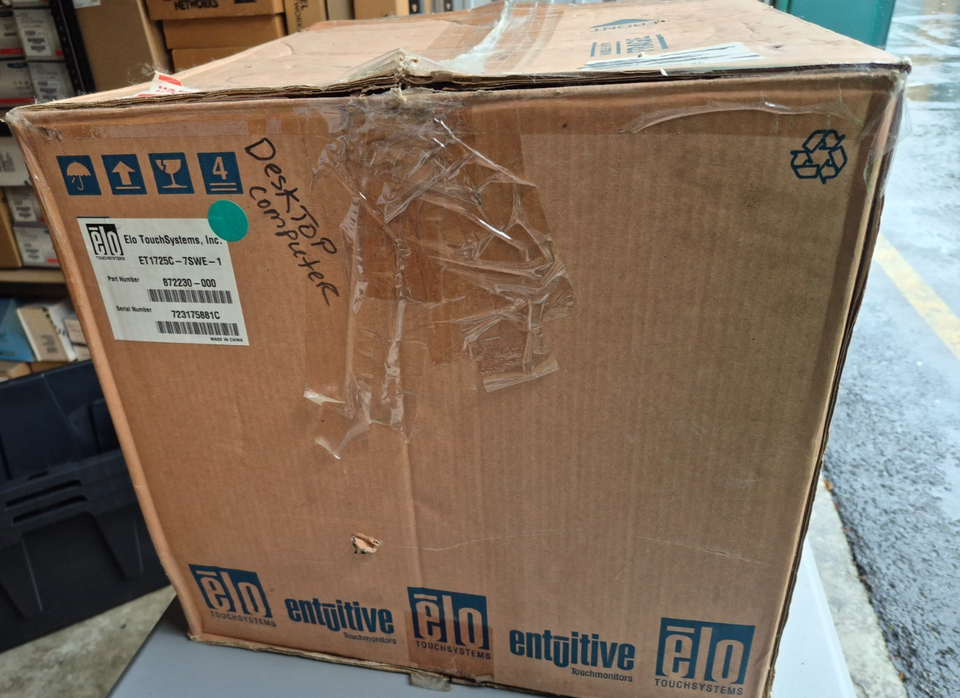 ELO Touchsystems Entuitive Touchmonitor 17" Beige CRT Monitor ET1725C ...