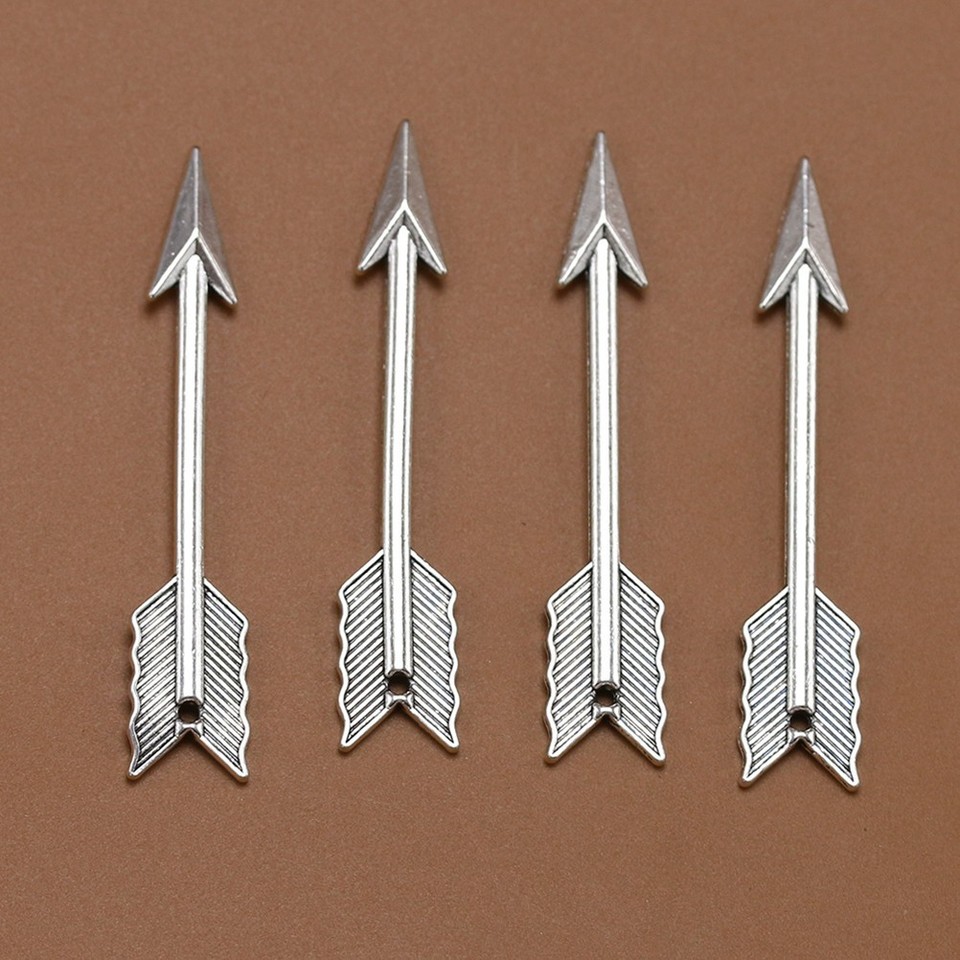10pcs Retro Alloy Arrow Shape Pendants Charms DIY Jewelry Making ...