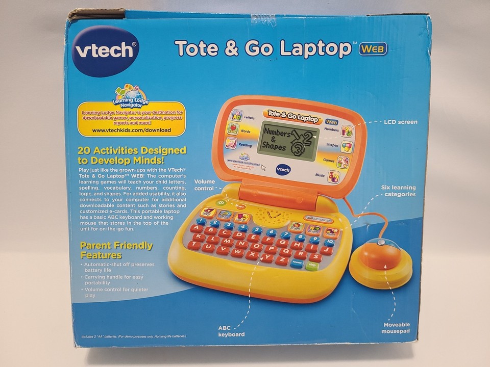 2011 Vtech Tote & Go Laptop Web Orange & Yellow Corded Mouse - NEW | eBay