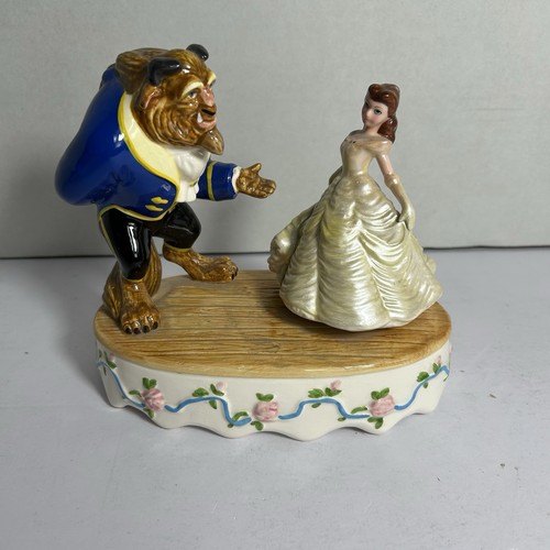 Walt Disney's Beauty And The Beast Porcelain Dancing Music Box Made by ...