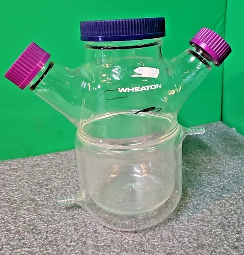 Wheaton Celstir Heating Water-Jacketed Double Side Arm Spinner Flask 1L ...