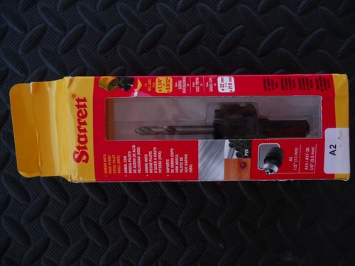 Starrett 55142 A2 Arbor w/ Pilot Drill 7/16'' hex shank Hole Saw Arbor ...