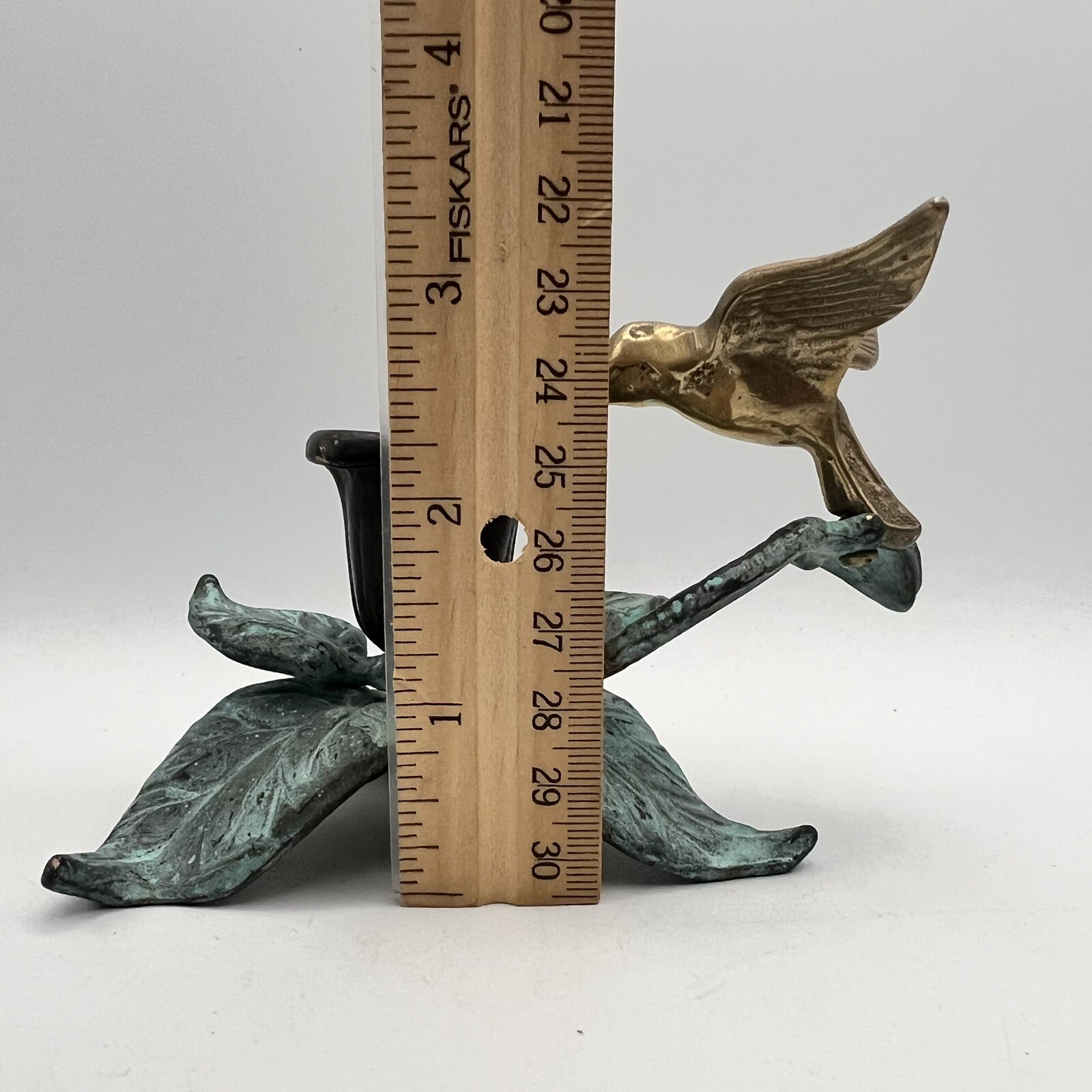 Vintage Andrea by Sadek Solid Brass Hummingbird Flower Frog | eBay