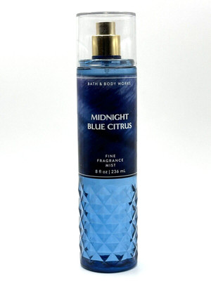 NEW 1 BATH & BODY WORKS MIDNIGHT BLUE CITRUS BODY MIST FRAGRANCE SPRAY ...
