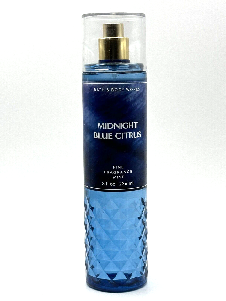 NEW 3 BATH & BODY WORKS MIDNIGHT BLUE CITRUS BODY MIST FRAGRANCE SPRAY ...