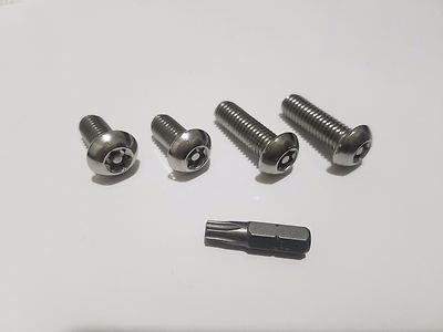 Metric 6mm LED Light Bar Security Bolt Kit hardware anti theft Locking ...