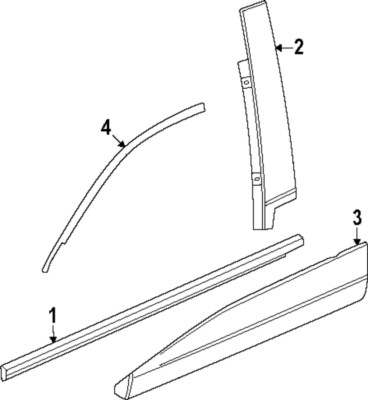 Genuine GM Upper Molding 42845364 | eBay