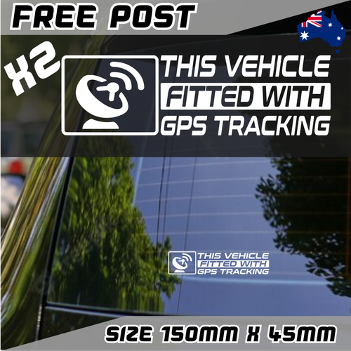 GPS Tracking X2 Sticker Decal Vinyl Car Camera Recording Dashcam ...