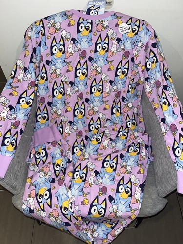 Bluey Adult Women’s size (S) Small Winter Pjs Pyjamas Bunnies Easter ...