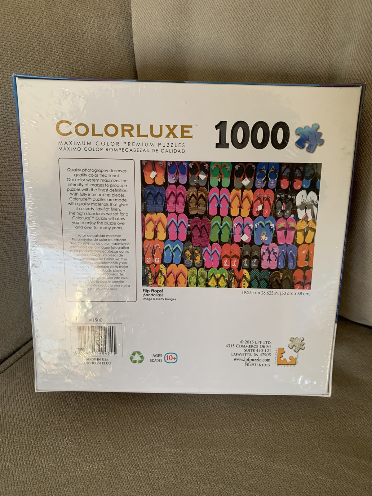 Colorluxe Puzzle 1000 Pieces Flip Flops Creative Play Award 19 X 27 in ...