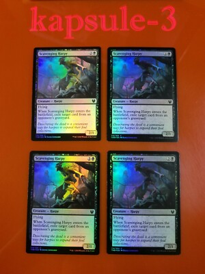 4x Scavenging Harpy | FOIL | Theros Beyond Death | MTG Magic Cards | eBay