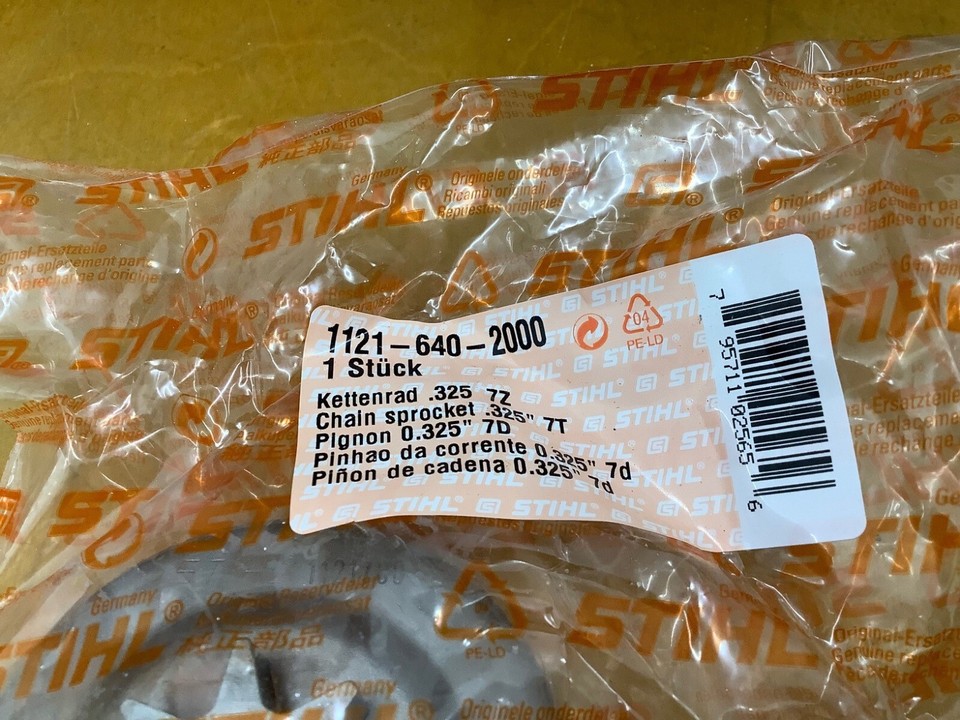 Stihl OEM 026/024 Chain Sprocket .325" 7T 1121-640-2000 #GM-M3D2- NEW ...