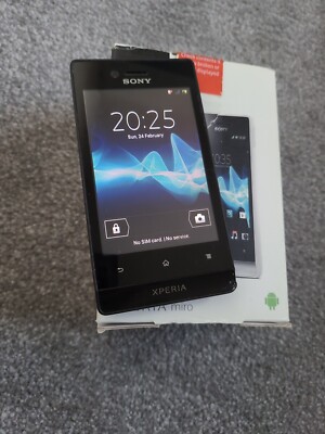 Sony Xperia Miro ST23i - 8GB - Black (Unlocked) 7311271397458 | eBay UK