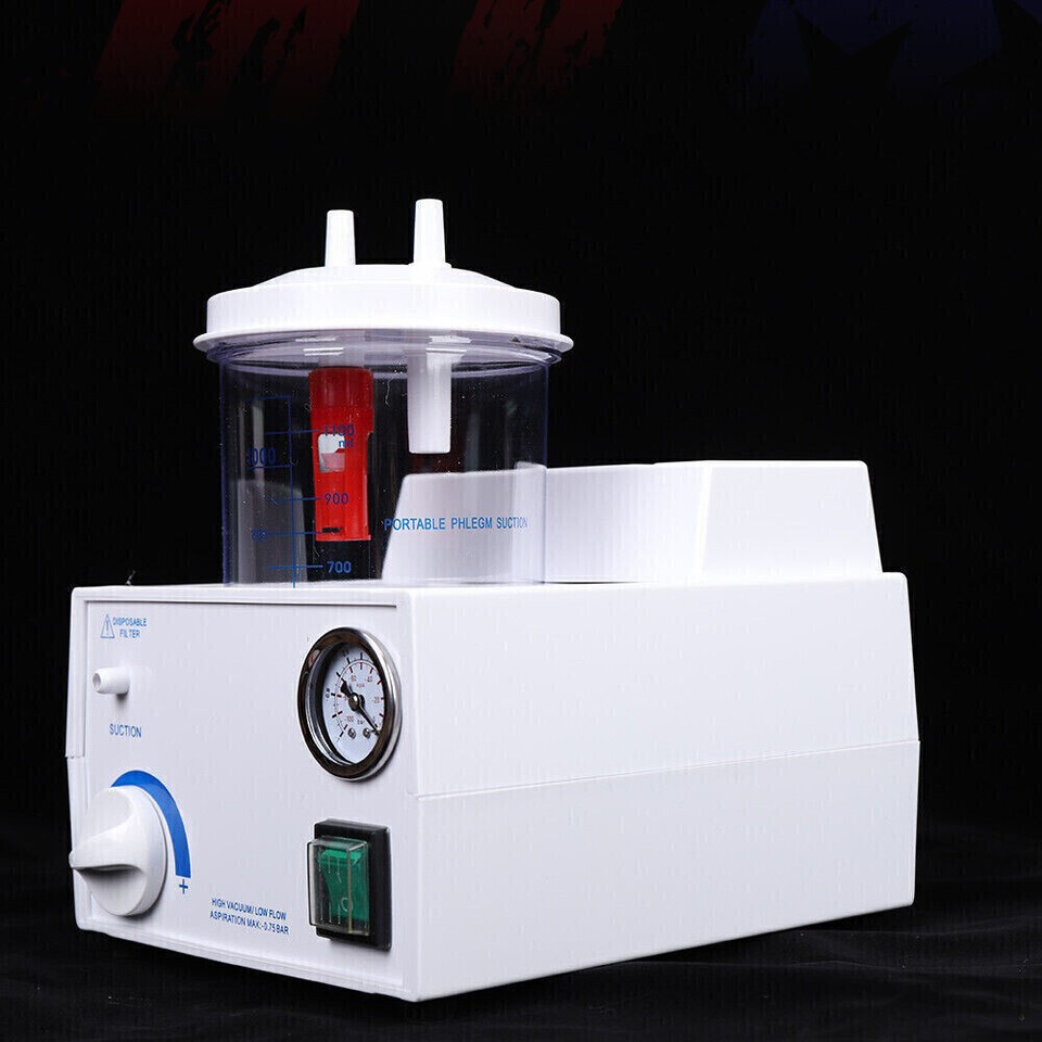 Vacuum Phlegm Quiet Suction Unit Portable Medical Emergency Aspirator ...