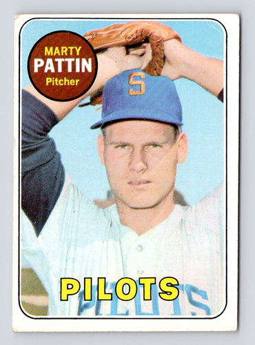 1969 Topps Card, #563 Marty Pattin, Seattle Pilots Rookie | eBay