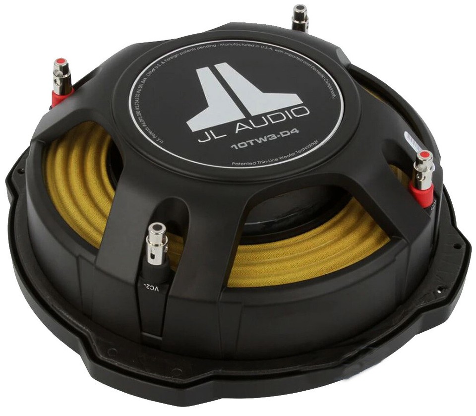 JL AUDIO 10TW3-D4 Dual 4 Ohm 10" SHALLOW SLIM MOUNT SUBWOOFER 250MM | eBay