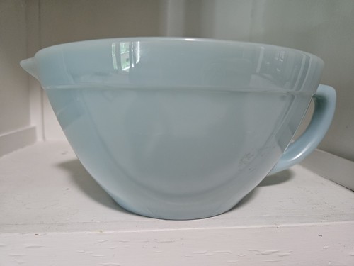 Fire King Blue Turquoise Batter Bowl Anchor Hocking Vintage | eBay