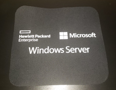 HPE Microsoft Windows Server Mouse Pad Mat Black Square Neoprene 8.5x7 ...