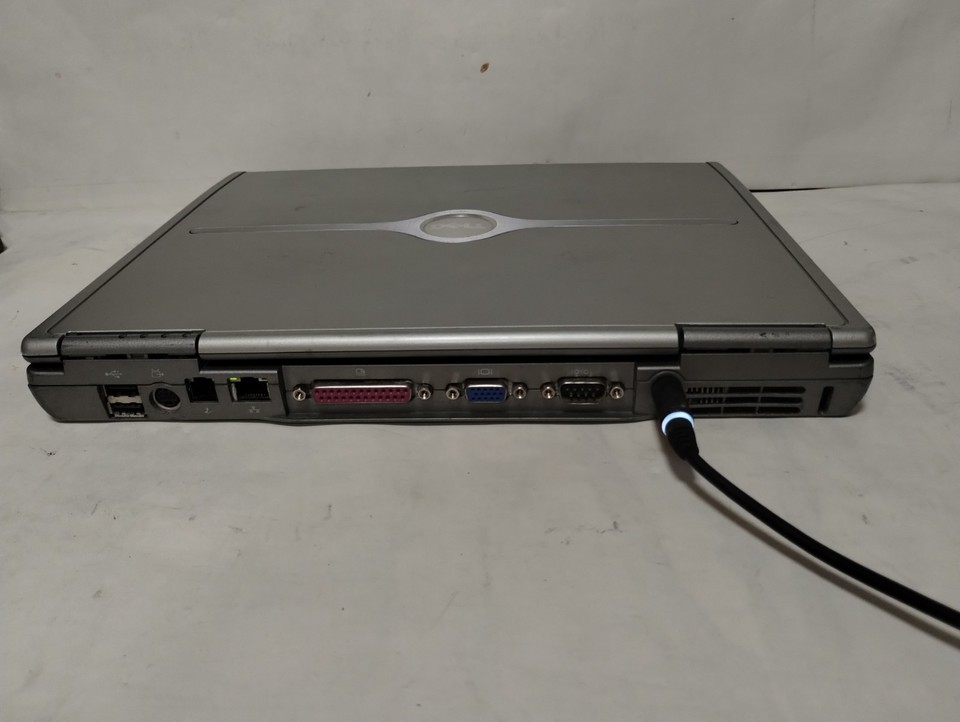 VINTAGE Dell Latitude D600 Laptop 1.6ghz 512GB Serial Parallel Port ...