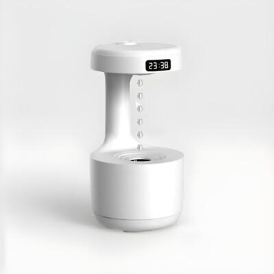 Anti-Gravity Humidifier with Floating Droplets & LED Clock | Modern Air ...
