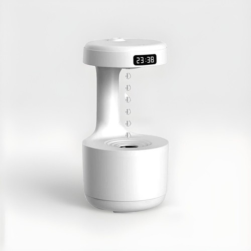 Anti-Gravity Humidifier with Floating Droplets & LED Clock | Modern Air ...
