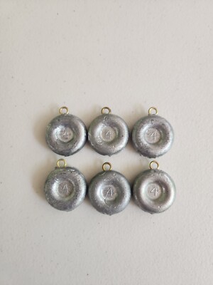 50PCS. 4OZ LEAD RIVER COIN SINKERS, WEIGHTS, FISHING, FREE SHIPPING | eBay