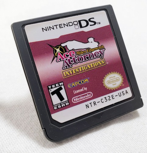 Miles Edgeworth Ace Attorney DS AUTHENTIC Nintendo edge worth ...