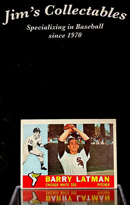 1960 Topps #41 Barry Latman White Sox VG-EX+ *9q | eBay