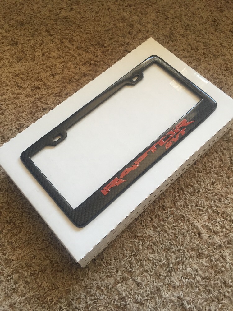 Real Carbon Fiber Ford F150 F-150 SVT Raptor License Plate Frame | eBay