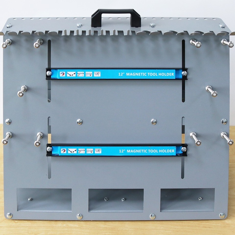 20" Hardware Tools Storage Rack with Magnetic Strip Wrench Screwdriver ...