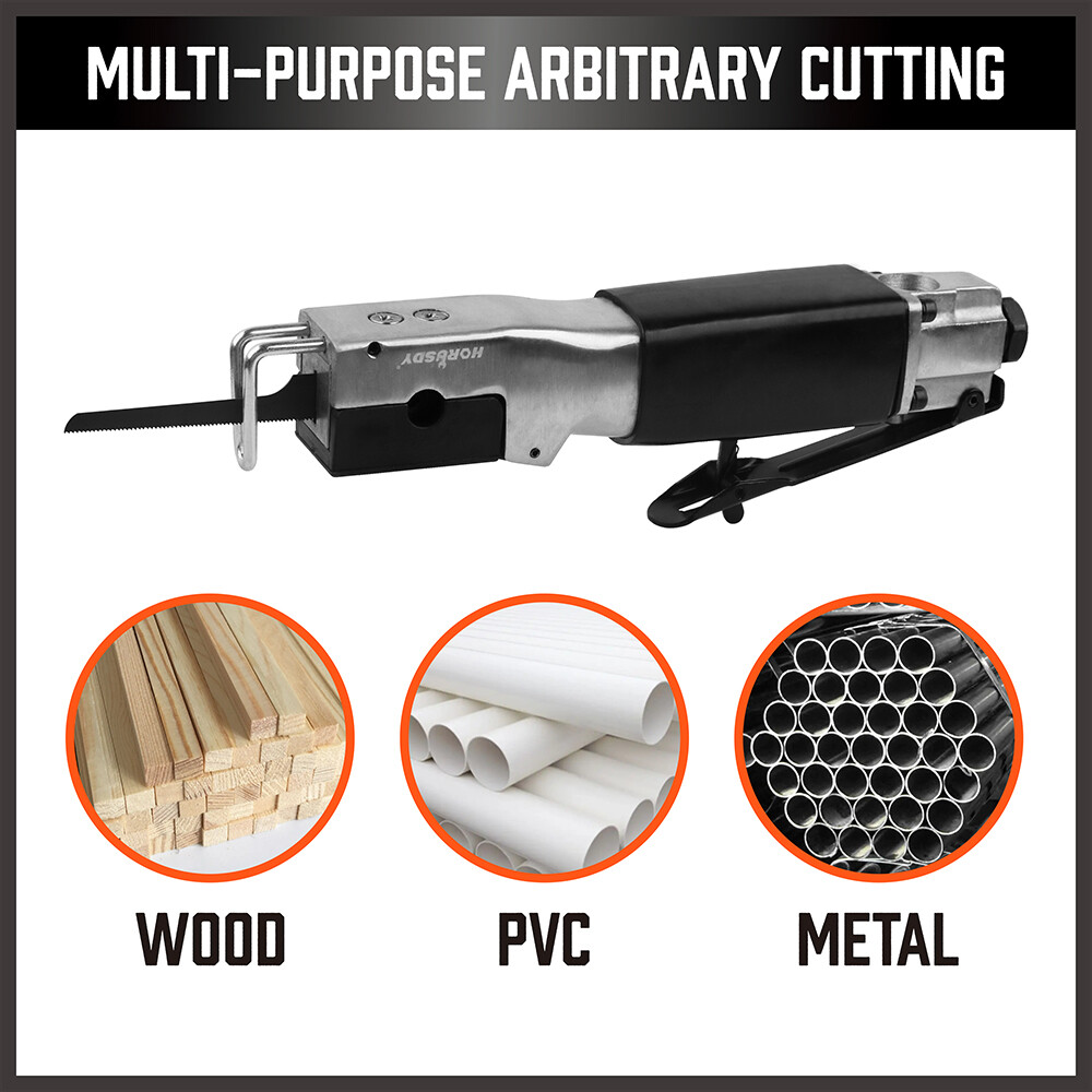 Air Reciprocating Saw Pneumatic Body Saw Tool Blades Heavy Duty Hacksaw ...